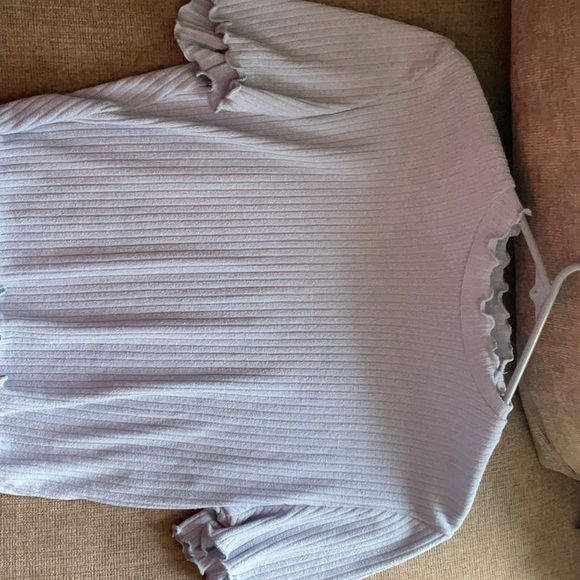 SHEIN | Tops | Light Blue Crop Top | Poshmark